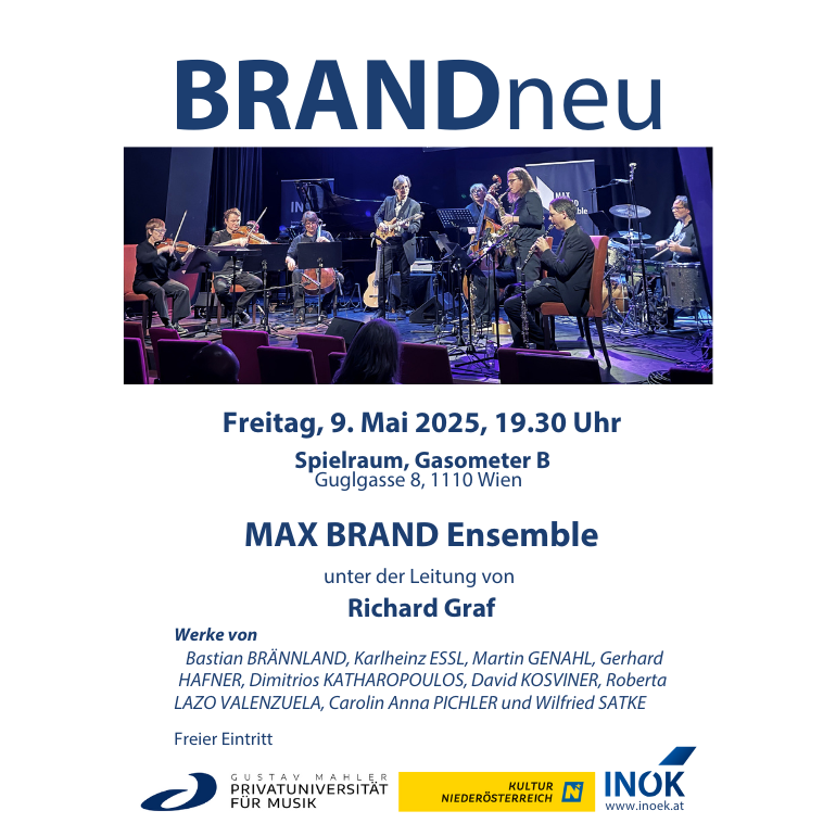 MAX BRAND Ensemble Konzert - "BRANDneu" @Spielraum